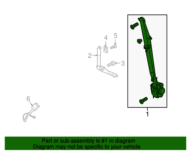 2018-2020 GM OEM NEW 2018-20 GM Chevrolet GMC Driver Seat Belt ...
