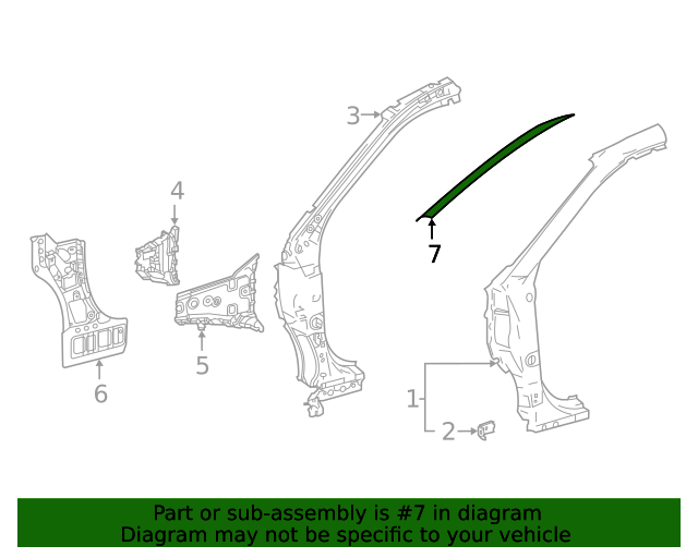 75928-0E020 - Black Out Tape - 2020-2021 Toyota Highlander | Sparks Parts