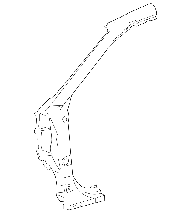 61114-0E010 - Outer Hinge Pillar - 2020-2023 Toyota Highlander | OEM ...