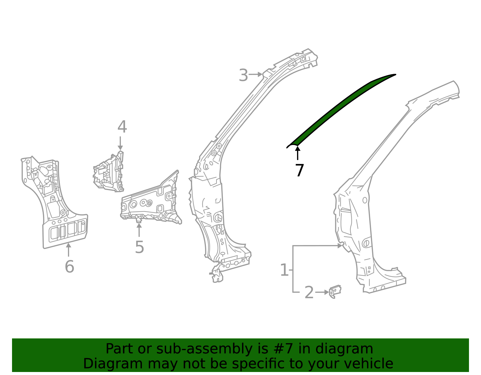 2020-2024 Toyota Highlander Black Out Tape 75927-0E010 | OEM Parts Online