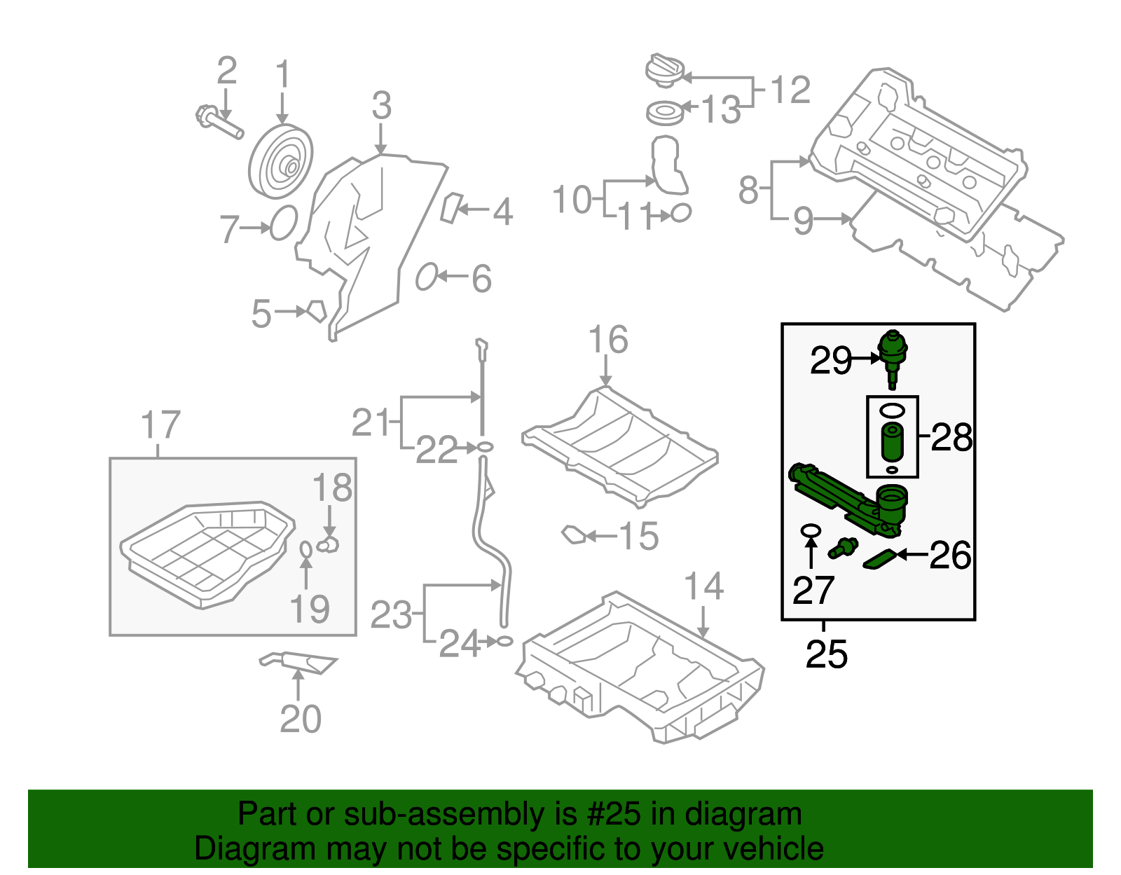 26300-3C261 - Complete Assembly-Oil Fi 2009 Kia Borrego | Kia.Parts Store