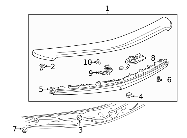 2013-2019 Cadillac XTS Rear Park Assist Camera 23388750 GM ...