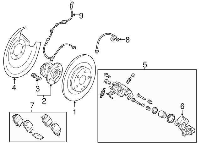 4605C043 - Caliper Assembly 2017-2022 Mitsubishi | Mitsubishi Direct Parts