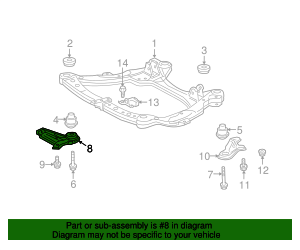 2010-2013 Toyota Highlander Front Plate 51036-0E030 | Toyota Parts Center