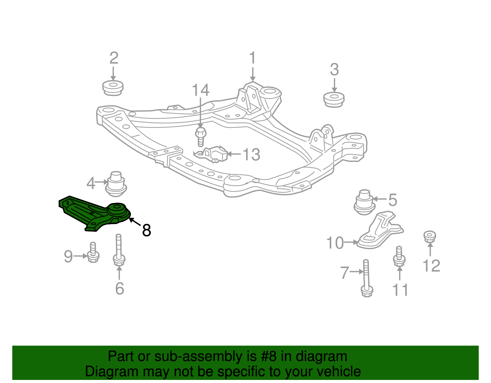 2010-2013 Toyota Highlander Front Plate 51036-0E030 | Toyota Parts Center
