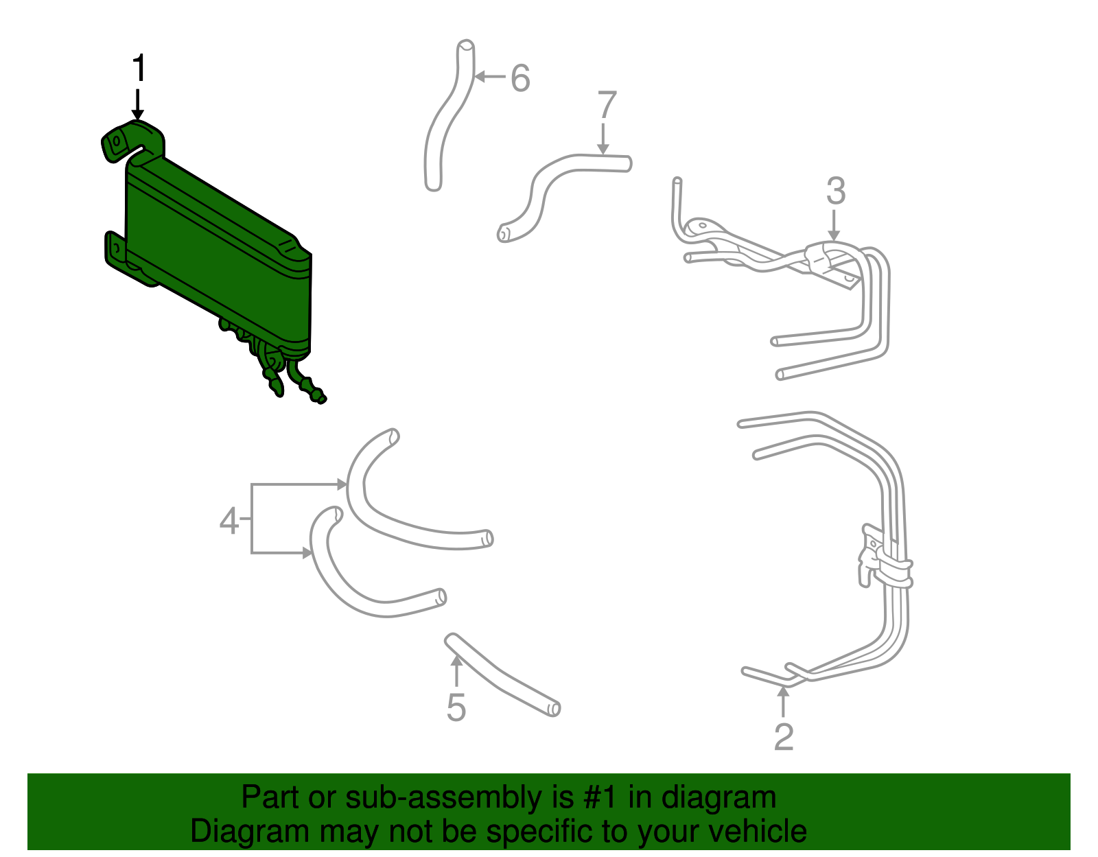 1997-2003 Toyota Oil Cooler 32910-33040 | Retail Performance Auto Parts