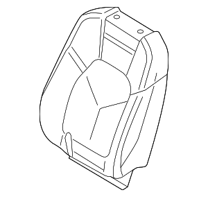 2011-2024 Porsche Seat Back Pad 95B-881-775-D | Sunset Porsche Parts