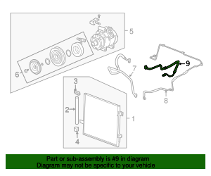 2006-2010 Hummer Air Conditioning Compressor and Condenser Hose ...