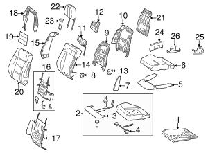 212-910-73-46-7H23 - Seat Cover 2010-2016 Mercedes-Benz | Mercedes-Benz ...