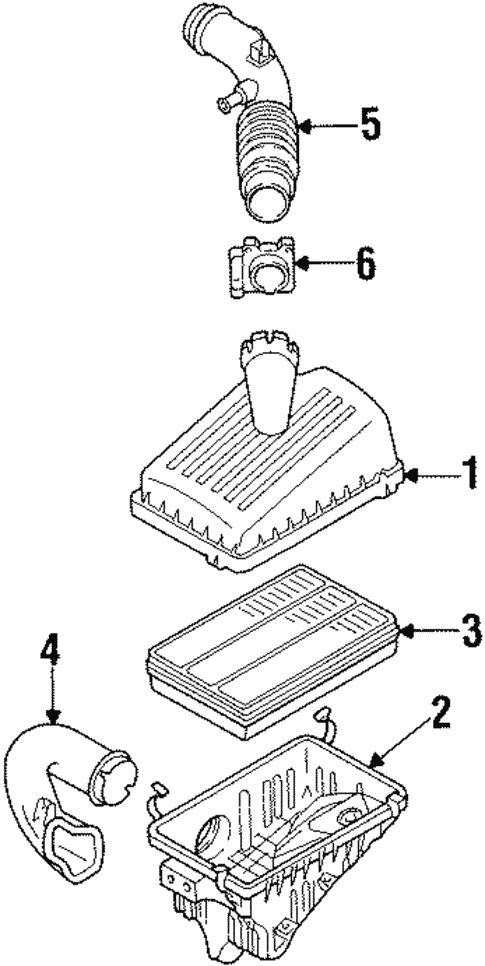 Air Intake for 1997 Isuzu Trooper | Isuzu Parts Center