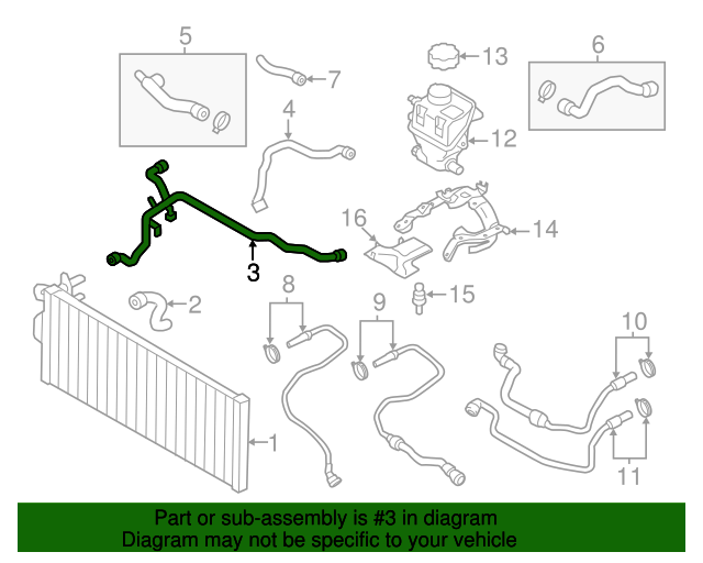 Genuine BMW 17-12-7-619-706 | Outlet Hose | FREE Shipping on Most ...