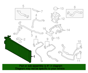 17-11-7-576-827 - Radiator 2009-2015 BMW | AutoNationParts.com
