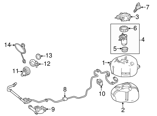 2007-2016 Mercedes-Benz Tank Filler Cap 000-470-28-05 | Mercedes-Benz Parts