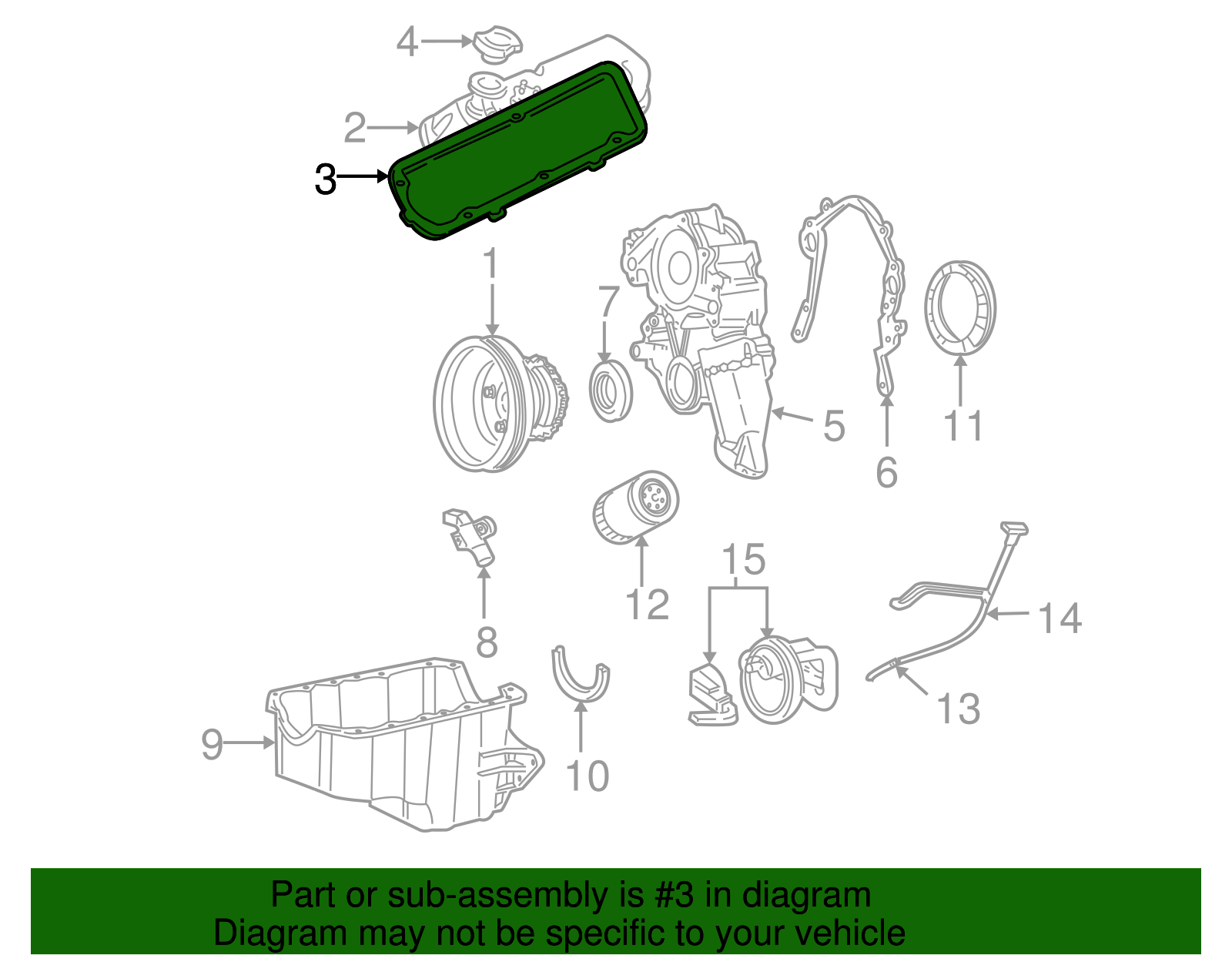 1994-2004 Ford Valve Cover Gasket F6ZZ-6584-AA | Varsity Ford