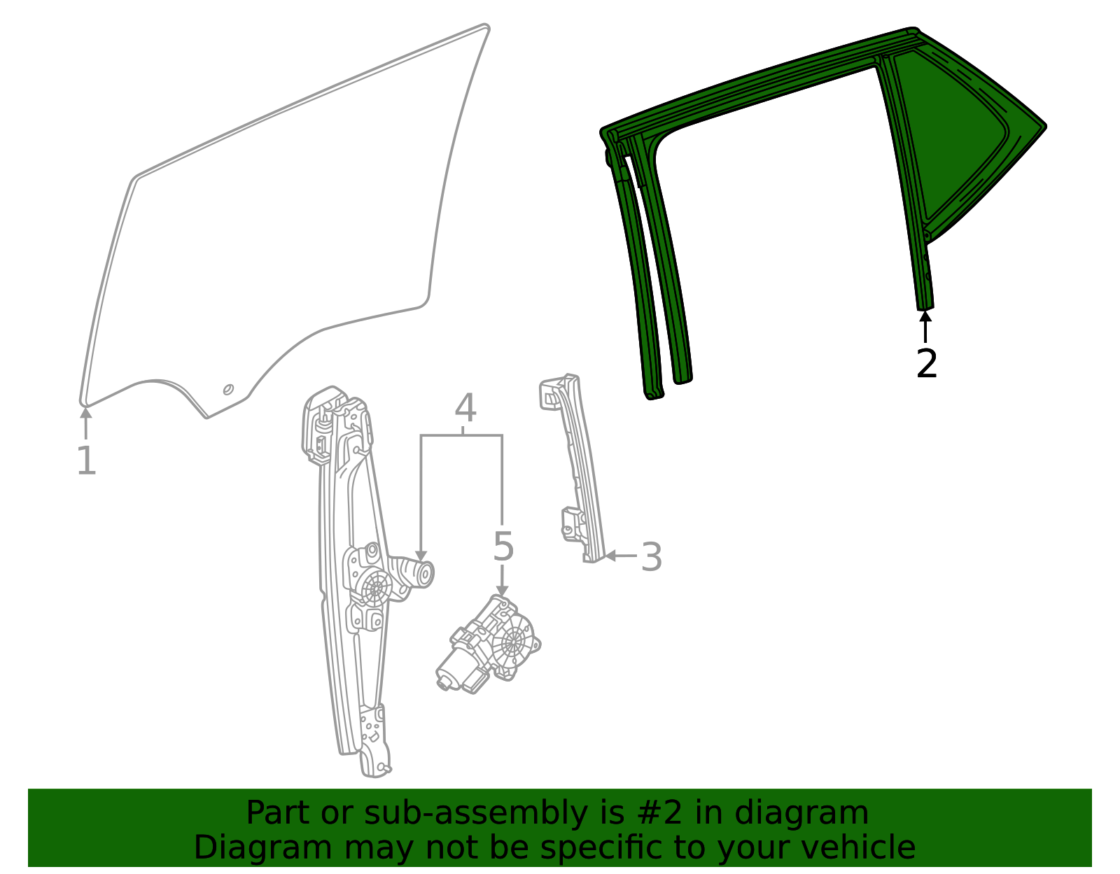 2020-2025 Buick Encore GX Fixed Glass 42820476 GM | GMPartsDirect.com