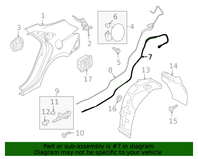 2021-2023 Hyundai Elantra Release Cable 81590-AA000 | OEM Parts Online