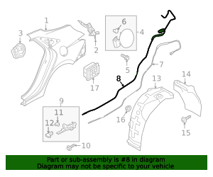 81280-AA000 - Deck Lid Release Cable 2021-2025 Hyundai | AutoNation Parts