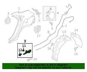 81570-3X000 - Fuel Door Release Handle 2011-2024 Hyundai ...