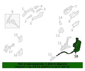 2022 Hyundai Tucson Door Lock Actuator Motor 81320-N9010 | QuirkParts