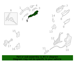2022-2025 Hyundai Handle Base 82655-N9100 | World OEM Parts Hyundai