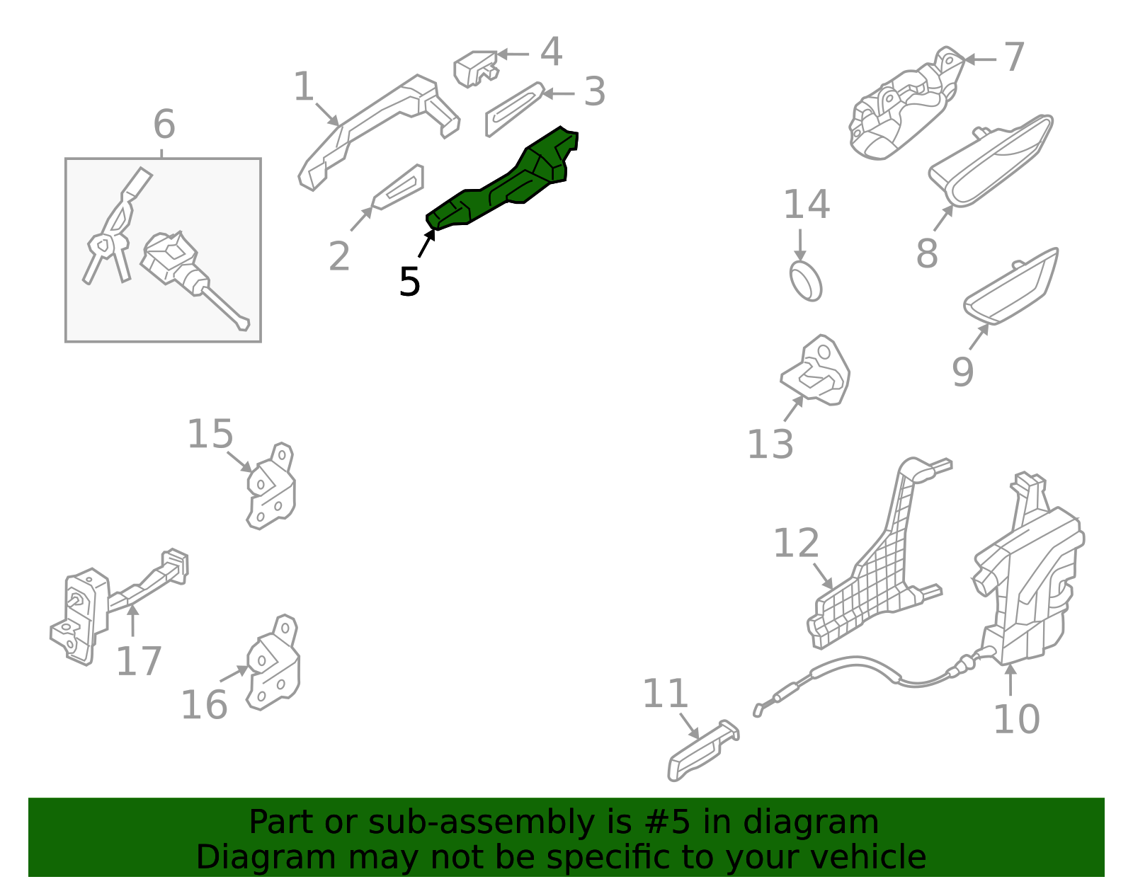 Hyundai - 82655-N9100 - Handle Base - 2022-2025 Hyundai | OEM Hyundai ...