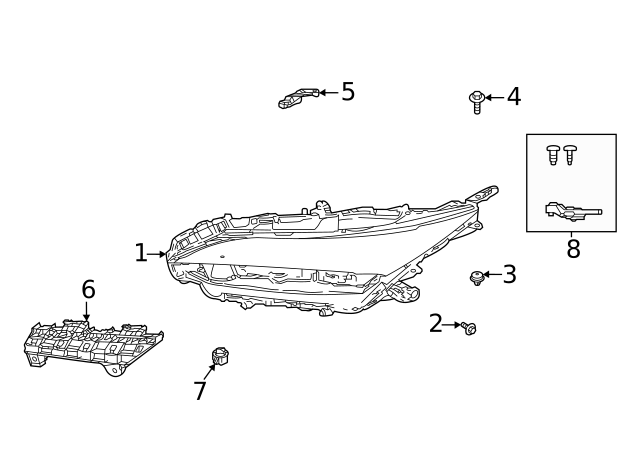 Toyota OEM Composite Assembly Part# 81140-48J20 | OEM Vehicle Parts