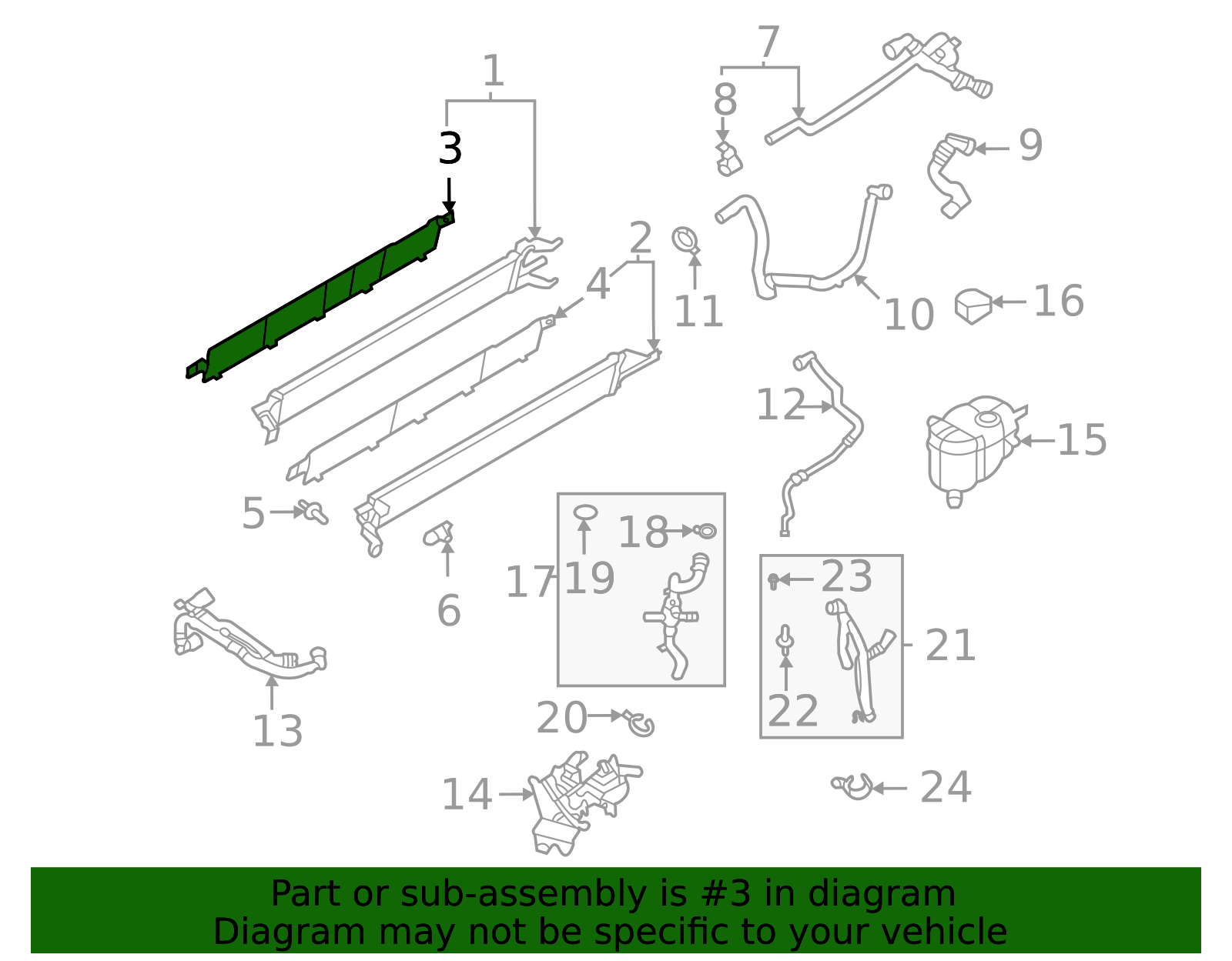 ML3Z-8349-A - High-Quality Radiator Support Splash Shield for 2021-2025 ...