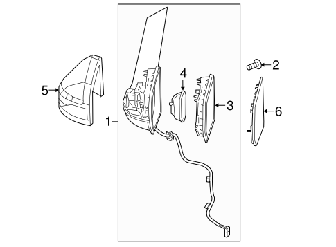 Outside Mirrors for 2020 Mercedes-Benz Metris | Mercedes-Benz USA Parts