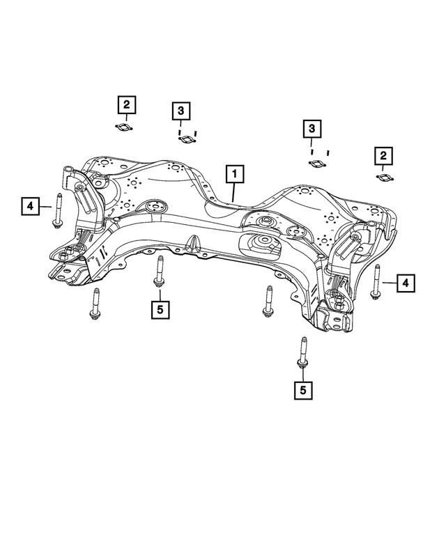 2015-2024 Mopar Front Suspension Cross-Member 68500691AA | Mopar eStore
