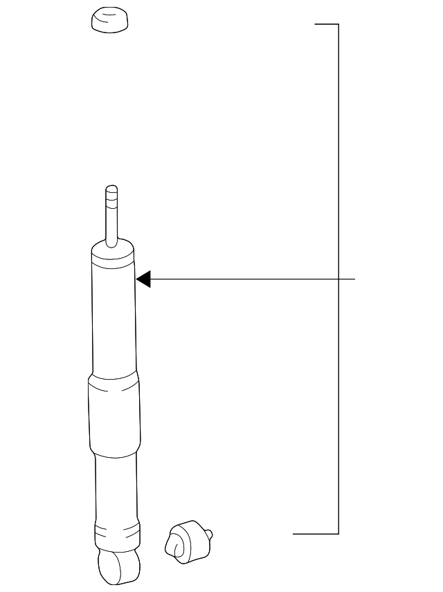 48530-69107 - Shock Absorber 1999-2002 Lexus LX470 | Longo Lexus Parts