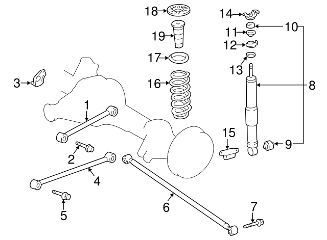 48710-60080 - Upper Control Arm - 1998-2007 Lexus LX470 | My L Parts