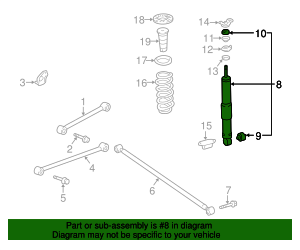 48530-69107 - Shock Absorber 1999-2002 Lexus LX470 | Longo Lexus Parts