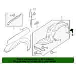 2000-2024 Subaru Fender Liner Clip 909130067 | Subaru Parts Store
