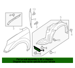 2008-2014 Subaru Retainer Plate Deflector 59123FG000 | Subaru Parts For You