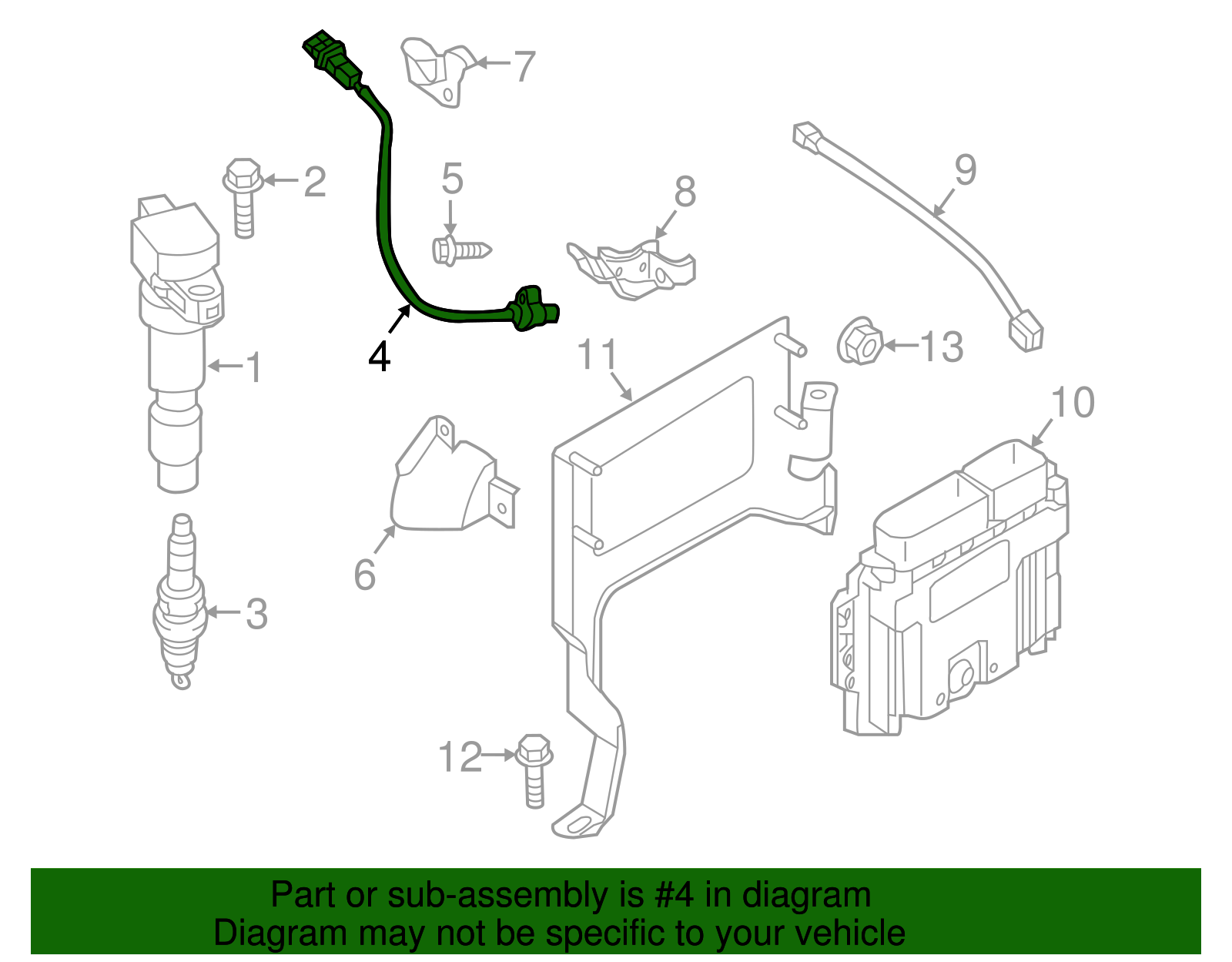 39180-2G000 - Engine Crankshaft Position Sensor 2016-2022 Kia | Kia ...