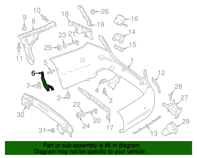 2015-2020 Mercedes-Benz Stiffener 213-885-49-05 | Mercedes-Benz Parts