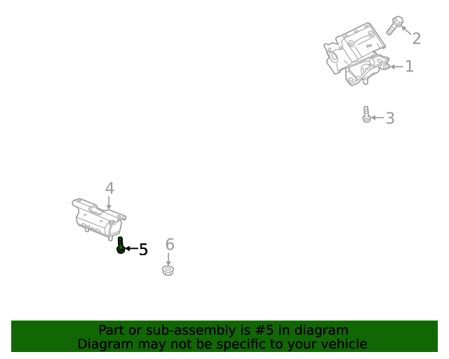 2019-2022 GM Trans Mount Bolt 11547366 | OEM GM Parts