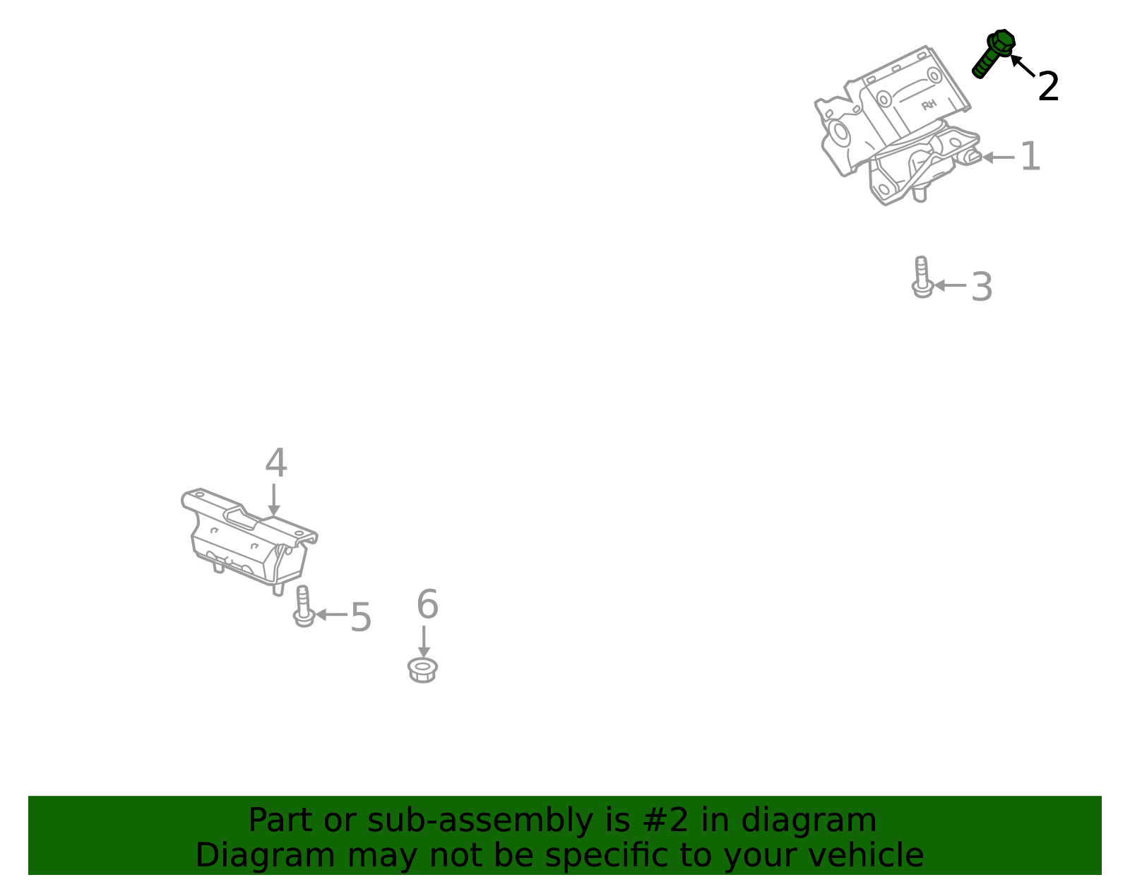 2019-2025 GM Engine Mount Frame Side Bolt 11549180 | OEM Parts Online