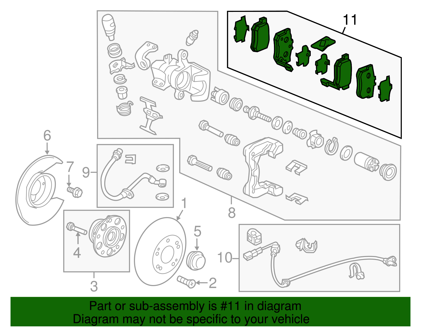 43022-T2J-H02 - 2016-2018 Honda - Brake Pads | Honda Car Parts Direct