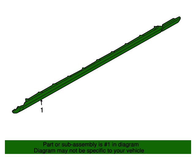 2005-2010 Chrysler 300 Rocker Molding 68034803AA | Mopar Parts Canada