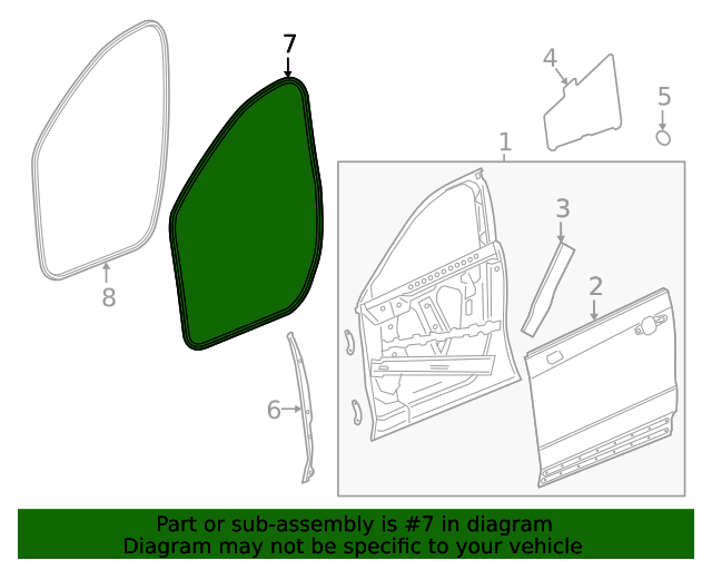 2019-2020 Cadillac XT4 Door Weather-Strip 84600670 | GMPartsDirect.com