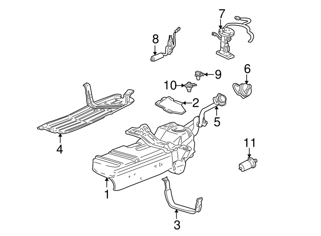 F67Z-9B593-CA - Fuel Tank Vent Valve - 1995-2003 Ford | Lasco Auto Parts