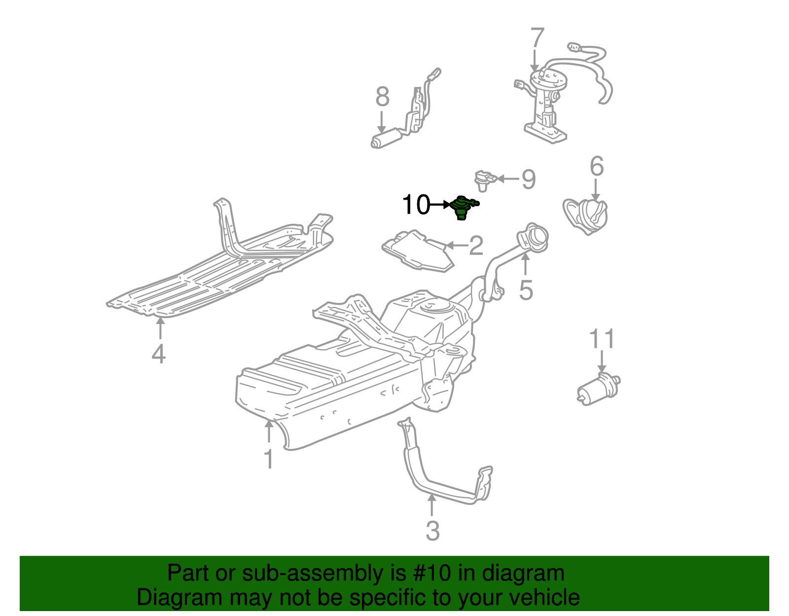 F67z 9b593 Ca 1995 2003 Ford Fuel Tank Vent Valve My Ford Parts