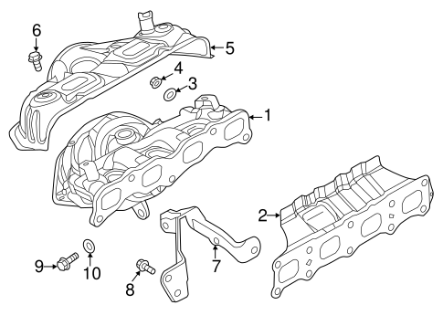 Exhaust Manifold for 2014 Mitsubishi Outlander Sport | Mitsubishi ...