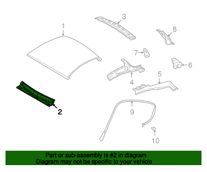 2006-2012 Porsche Cayman Windshield Header 987-502-919-01-GRV | Porsche ...