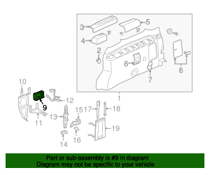 2005-2010 GM Accessory AC and DC Power Control Module 10361107 | QuirkParts