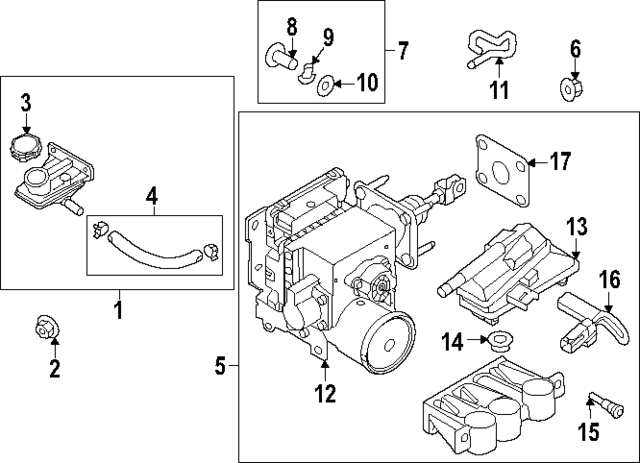 58500-AT000 - ABS Pump Assembly 2023-2024 Kia Niro | Kia.Parts Store