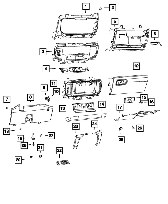 2019-2025 Ram Closeout Panel, Right 68394541AB | Canada Mopar® Estores