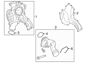 278-200-00-07-87 - Engine Water Pump 2014-2019 Mercedes-Benz ...
