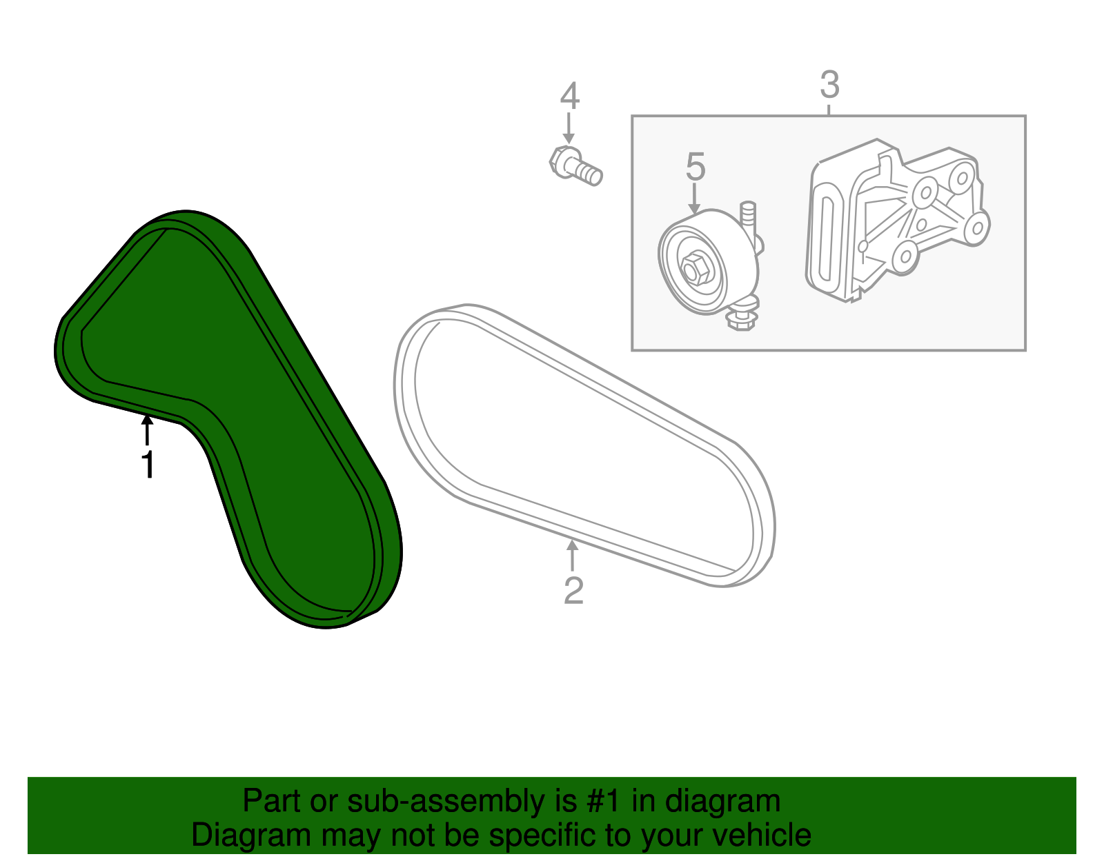25187071 - V-Ribbed Serpentine Belt 2013 Chevrolet Spark | AwesomeParts.com